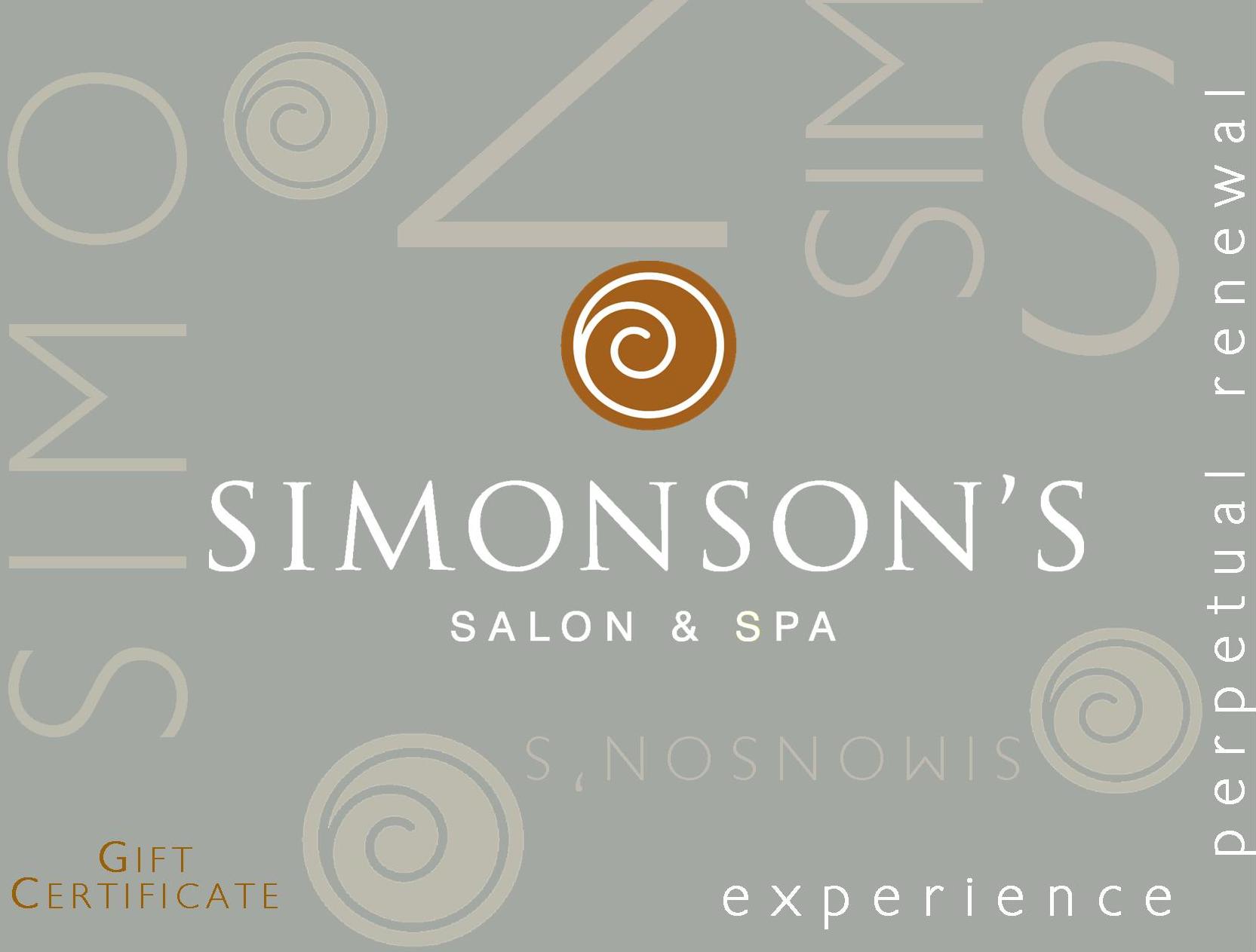 Simonson's Maple Grove > Gift Certificate
